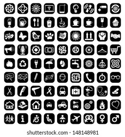 Big Icon Set Stock Vector (Royalty Free) 132951041