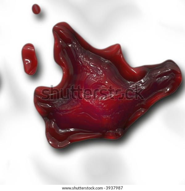 Big Image Old Dried Red Blood Stock Illustration 3937987