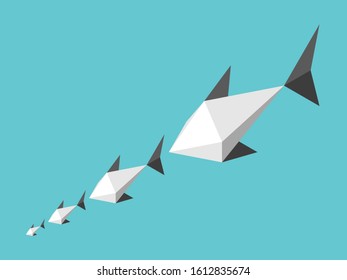 86 Small fish chasing big fish Stock Illustrations, Images & Vectors ...
