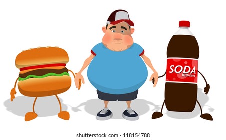 244 Fat kid soda Stock Illustrations, Images & Vectors | Shutterstock