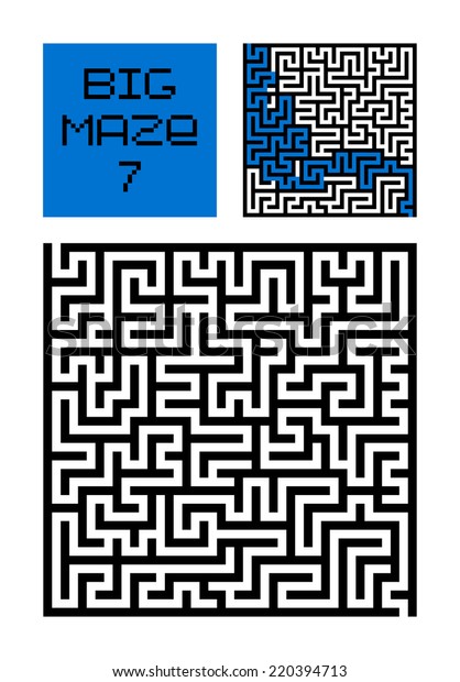 Big Maze Set 7 Stock Illustration 220394713 | Shutterstock