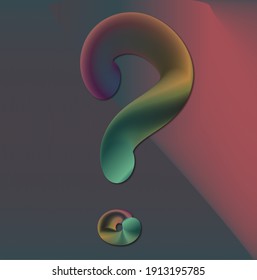 Big Question Mark Gradient Background Stock Illustration 1913195785 ...
