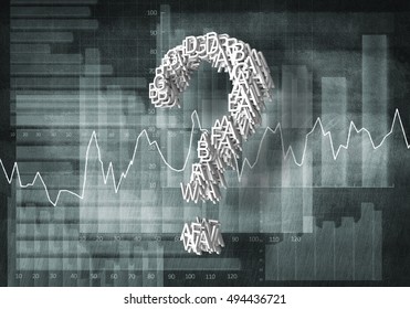 Big Question Mark On Graphs Diagrams Stock Illustration 494436721 ...
