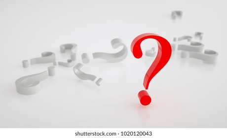 Big Red Question Mark Between Small Stock Illustration 1020120043 ...