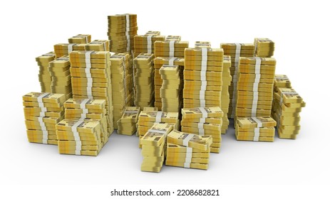 Big Stack Zimbabwean Dollar Notes Money Stock Illustration 2208682821 ...