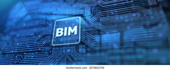 Bim Building Information Modeling Software System Stock Illustration ...
