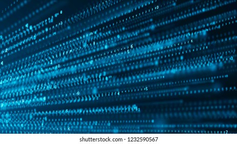 Binary Code Abstract Technology Background Big 스톡 일러스트 1232590594 ...
