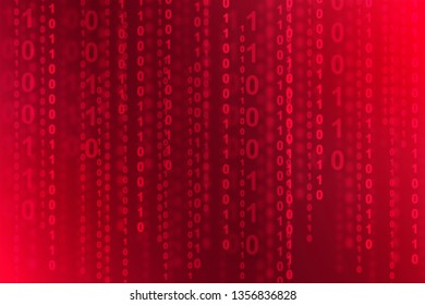 Red Binary Code Background Stock Illustration 685790011