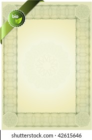 Bio Certificate Stock Illustration 42615646 | Shutterstock