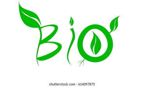 Bio Logo 스톡 일러스트 614097875 | Shutterstock