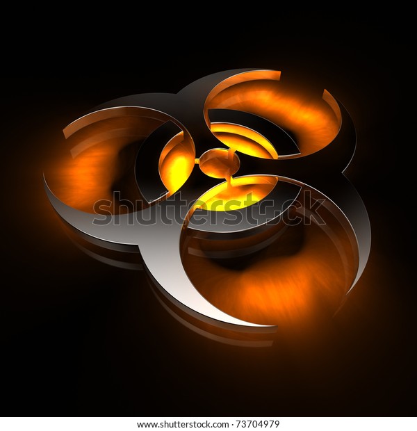 Biohazard Orange Stock Illustration 73704979