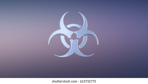Biohazard Glass 3d Icon Stock Illustration 550045549