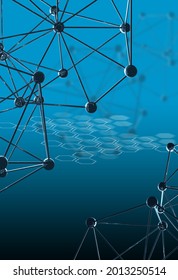 Biology Molecule Structure 3d Rendering Background Stock Illustration ...