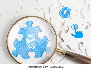 161 Cyber security puzzle Stock Illustrations, Images & Vectors ...
