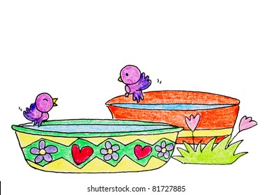 10,499 Bird bath Stock Illustrations, Images & Vectors | Shutterstock