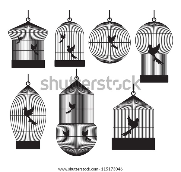 Bird Cages Stock Illustration 115173046 | Shutterstock