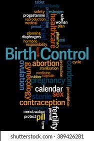 Birth Control Word Cloud Concept On 스톡 일러스트 389426281 | Shutterstock