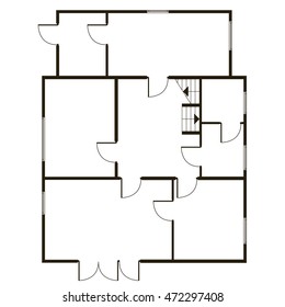 Bitmap Architectural Template Illustration Stock Illustration 472297408 ...