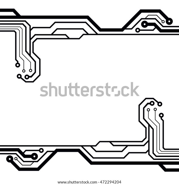 Bitmap Circuit Board Illustration Stock Illustration 472294204 ...