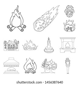 Bitmap Design Fire Flame Logo Set Stock Illustration 1456387640 ...