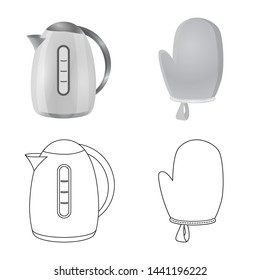 Bitmap Design Kitchen Cook Logo Collection Stock Illustration ...