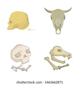 Bitmap Design Skeleton Character Icon Set Stock Illustration 1463662871 ...