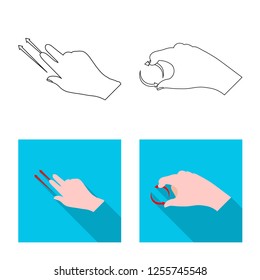 Bitmap Design Touchscreen Hand Sign Collection Stock Illustration ...