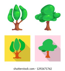Bitmap Illustration Tree Nature Icon Collection Stock Illustration ...