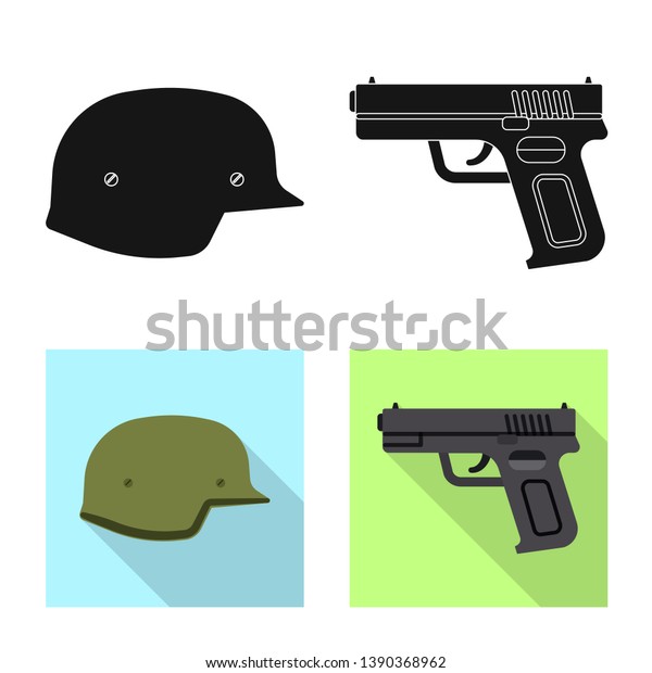 Bitmap Design Weapon Gun Icon Set Stock Illustration 1390368962 ...