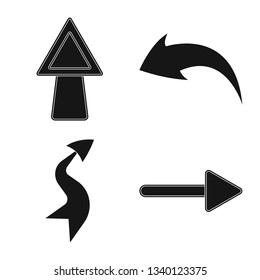 Bitmap Illustration Element Arrow Symbol Set Stock Illustration ...