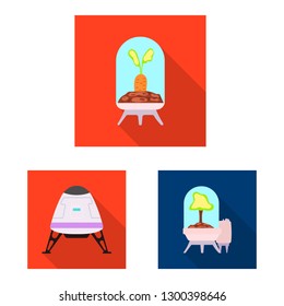 Bitmap Illustration Mars Space Logo Set Stock Illustration 1300398646 ...