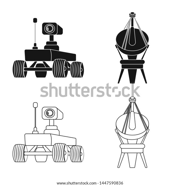 Bitmap Illustration Mars Space Symbol Stock Illustration 1447590836 ...