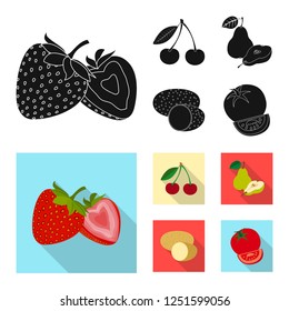 Bitmap Illustration Vegetable Fruit Icon Set Stock Illustration ...