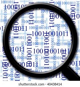 Bits Bytes Magnifier Stock Illustration 40438414 | Shutterstock
