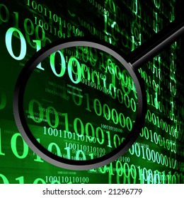 Bits Bytes On Dark Green Background Stock Illustration 21296779 ...