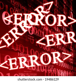 Bits Bytes On Dark Red Background Stock Illustration 19486129 ...