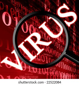 Bits Bytes On Dark Red Background Stock Illustration 22522084 ...