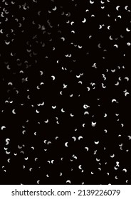 Black Background Small Moons Stock Illustration 2139226079 | Shutterstock
