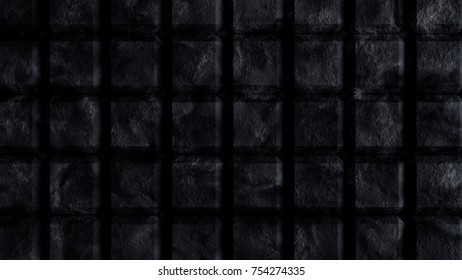 Black Background Tile Texture 3d Illustration Stock Illustration ...
