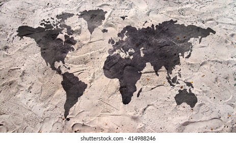 Black Beige Map Stock Illustration 414988246 | Shutterstock