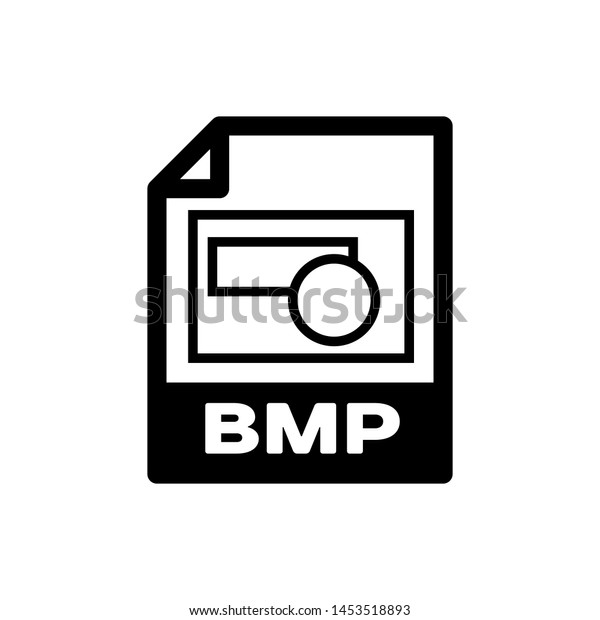 Black Bmp File Document Icon Download Stock Illustration 1453518893