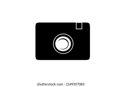 Black Camera Logo White Background Stock Illustration 2149357083 ...