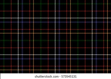 Black Check Fabric Texture Seamless Background Stock Illustration ...