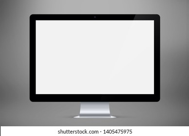 Black Computer Model White Screen Mac Stock Illustration 1405475975 ...