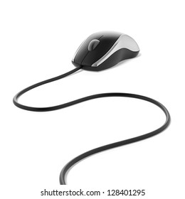 Black Cord Computer Mouse Stock Illustration 128401295 | Shutterstock