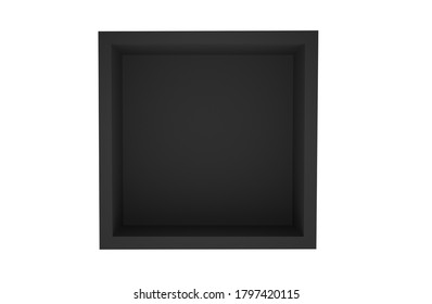 Black Empty Box Mock 3d Rendering Stock Illustration 1797420115 ...