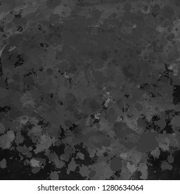Black Gray Paint Splatter Effect Texture Stock Illustration 1280634094