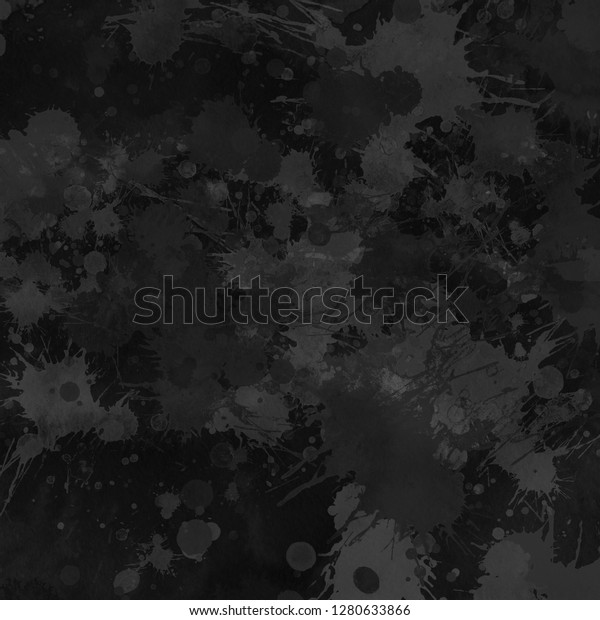 Black Gray Paint Splatter Effect Texture Stock Illustration 1280633866 ...