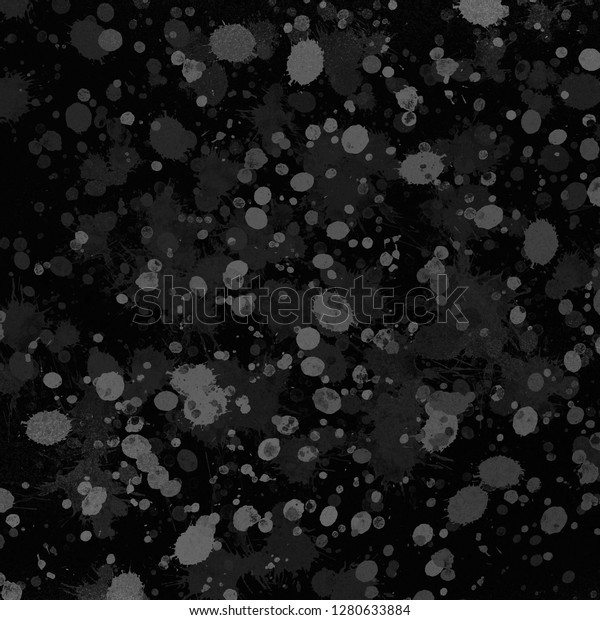 Black Gray Paint Splatter Effect Texture Stock Illustration 1280633884 ...