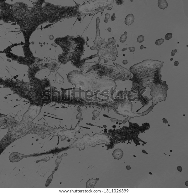 Black Gray Paint Splatter Effect Texture Stock Illustration 1311026399 ...